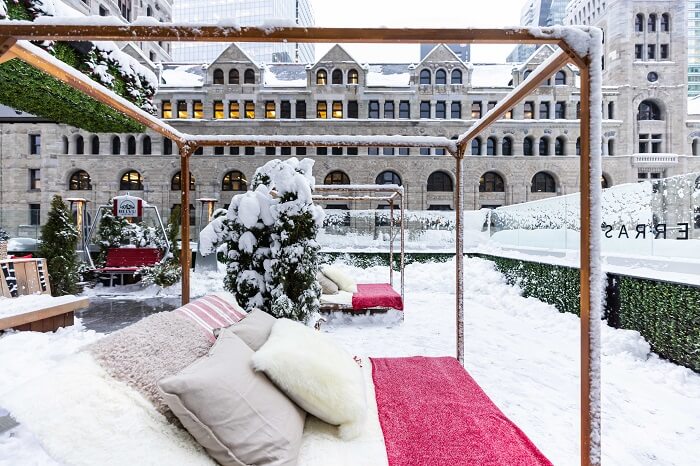 Le Belvu Hors Piste : la première terrasse hivernale à Montréal ...